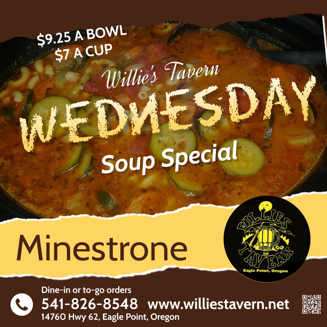 Willie's Tavern Wednesday Soup Special - Willie's Tavern